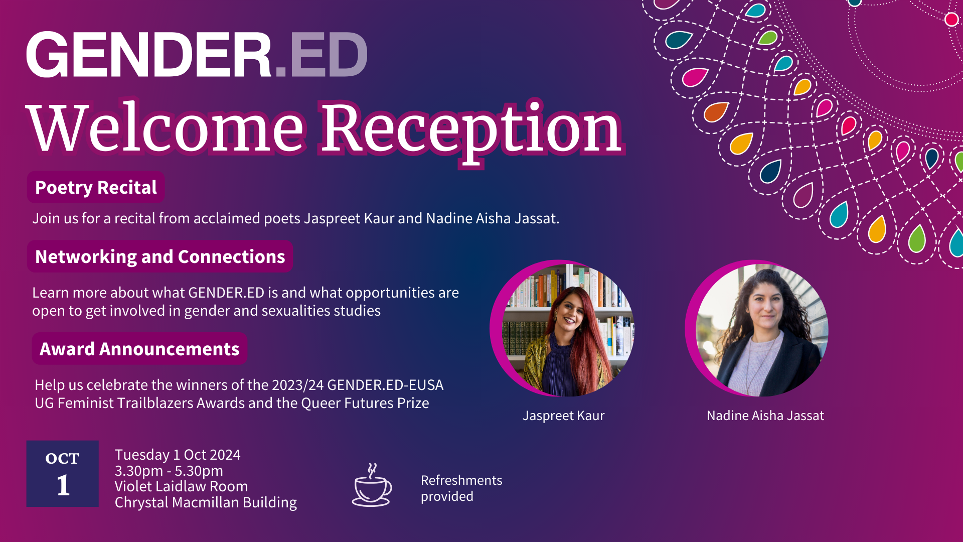 GENDER.ED Welcome Reception | GENDER.ED | GENDER.ED is a cross ...